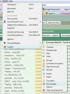 Enkripsi E-mail Di Gmail Menggunakan FireGPG - Mohammad Sani Suprayogi
